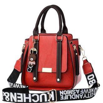 Generic Sac &agrave; main d&eacute;contract&eacute; en cuir PU pour femmes et filles, avec sangle r&eacute;glable, capacit&eacute; pour les sorties de travail et de