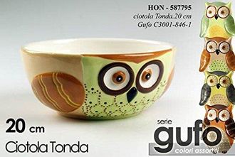 Viscio Trading 161889 Salatsch&uuml;ssel, rund, aus Keramik, Mehrfarbig