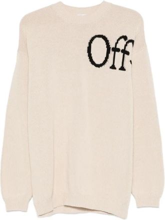 Off-white Homme, Pulls, Beige, Taille: M Maille Ras du Cou