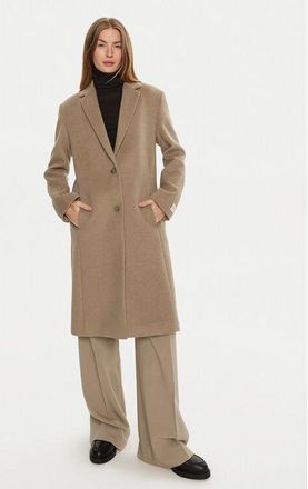 Calvin Klein Wollmantel K20K207701 Beige Regular Fit