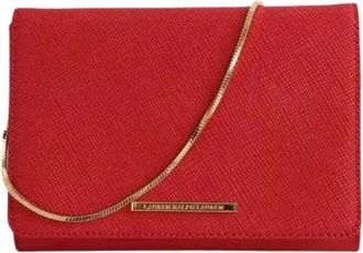 Ralph Lauren Pre-owned Sac &agrave; main en cuir - Femme - Pre-owned - Rouge - Taille: ONE Size