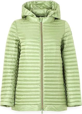 Save The Duck Manteau &agrave; capuche Alima - Femme - Vestes - Vert - Taille: 44 FR