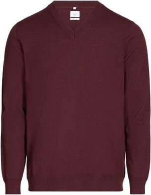 Au Printemps Paris Flex Merino Wollpullover - rot