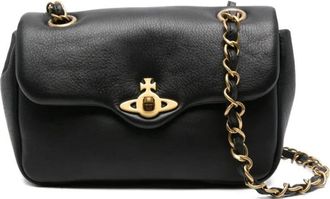 Vivienne Westwood Hobo Bags - Black Leather Bag - Gr. unisize - in Schwarz - f&uuml;r Damen