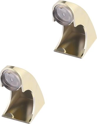 Amosfun 2 St&uuml;ck Schnelltrocknender Seifenhalter Galvanisiert Magnetische Halterung Seifenst&auml;nder Golden Nicht Stabile Konstruktion