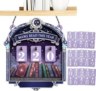 Generic Dieses Jahr Gelesene B&uuml;cher | Tischdekoration Aus Holz | Das Schild Books Read This Year Mit Nummernschild 30 Aus Hochwertigem Holz Verleiht Ihrem Zuh