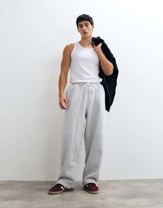 adidas Originals Signature Sweat Jogger mit geradem Bein in Grau