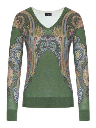 Etro Rundhalspullover - Gr&uuml;n