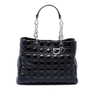 Dior Pre-owned Quilted Patent Leather Tote - - Pre-owned - Damen - Schwarzk - ONE SIZE