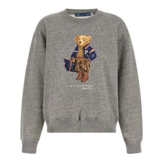 Polo Ralph Lauren Femme, Sweatshirts et sweats &agrave; capuche, Gris, Taille: 42 FR SweaT-shirt col rond