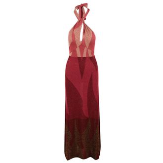 Akep Lurex &Auml;rmelloses Langes Kleid - - Dresses - Damen - Mehrfarbig - M