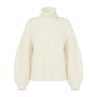 Elisabetta Franchi Strickpullover - - Knitwear - Damen - Beige - XL