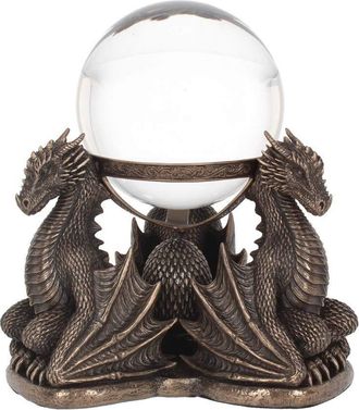 Nemesis Now Kristallkugelhalter, 18,5 cm, Bronze, Harz, Einheitsgröße