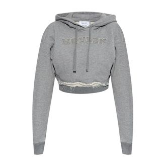 Alexander McQueen Damen, Sweatshirts & Hoodies, Grau, MGr&ouml;&szlig;e