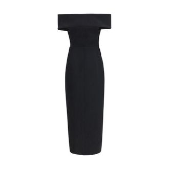 Khaite Womens Black Polyester Cocktail Dress