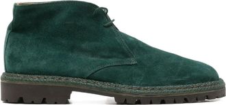 Romeo Gigli derbies en daim (années 1990) - Vert