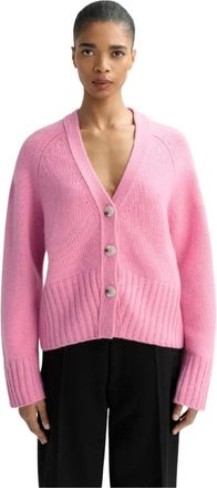 Soft Goat Femme, Pulls, Rose, Taille: 42 FR V-neck Cardigan