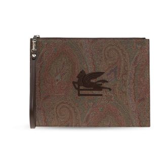Etro Handtasche mit Patch - - Bags - Herren - Braun - ONE SIZE