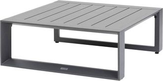 Hesperide Table basse de jardin carr&eacute;e Allure graphite 79 x 79 x 30cm en aluminium - Hesp&eacute;ride