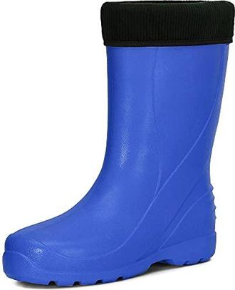 Ladeheid EVA Thermo Bottes de Pluie en Caoutchouc Femme LADW002 (Bleuet 817, 39 EU)