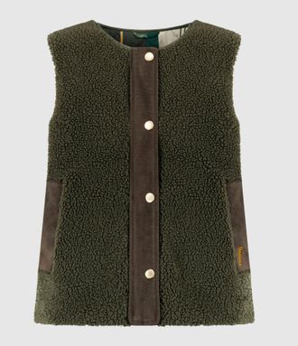 Barbour Gilet/Poncho Dulsie Liner Olive Ancient