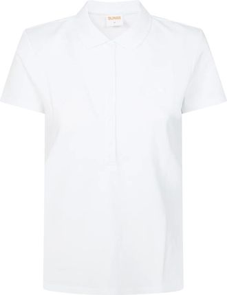 Sun 68 Femme, Tops, Blanc, Taille: 42 FR Polo Solid Slim Fit