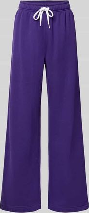 Polo Ralph Lauren Wide Leg Sweathose aus Baumwoll-Mix mit Logo-Stitching