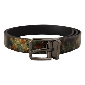 Dolce & Gabbana Femme, Accessoires, Multicolore, Taille: 90 CM &Eacute;l&eacute;gante Ceinture en Cuir Bicolore