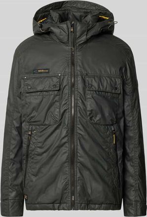 Camel Active Regular Fit Funktionsjacke aus Baumwoll-Mix Modell Between Hood Co