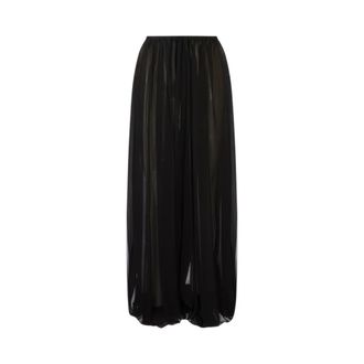 Giuseppe Di Morabito Gathered Silk Hosen - - Trousers - Damen - Schwarzk - S