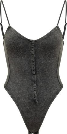 Diesel Femme, Tops, Noir, Taille: 40 FR T-Ley Ribbed Bodysuit