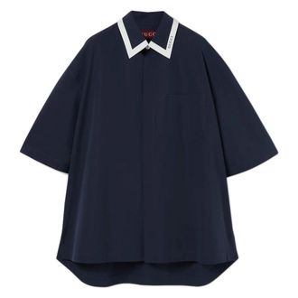 Gucci Herren, Shirts, Blau, LGr&ouml;&szlig;e