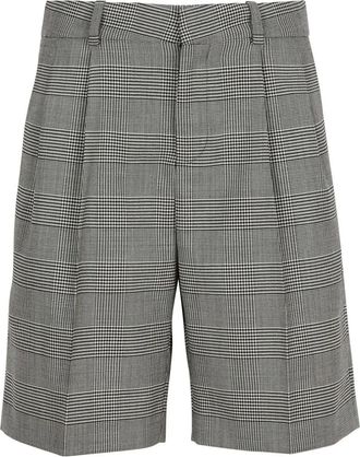 Balmain Shorts mit Karomuster - Grau