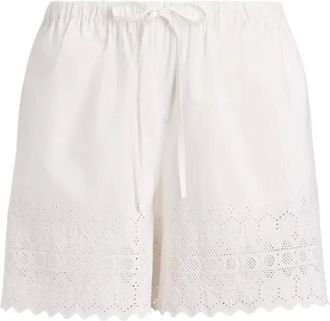 Polo Ralph Lauren Femme, Shorts, Blanc, Taille: 42 FR Cotton Eyelet Short