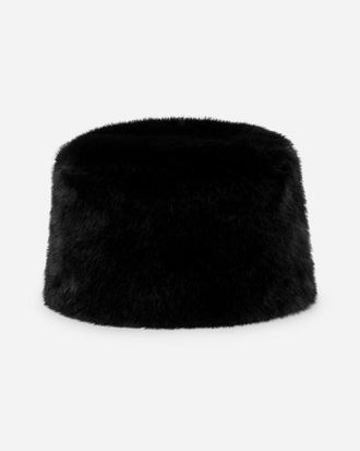 Arket Kunstfellhut -Schwarz
