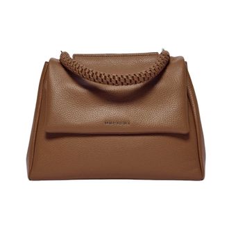 Orciani Sveva Medium Shoulder Bag - Femme - Sacs - Brun - Taille: ONE Size