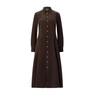 Polo Ralph Lauren Langes Hemdblusenkleid - - Dresses - Damen - Braun - S