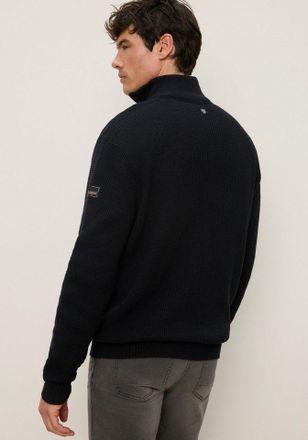 Bruno Banani Troyer mit Rei&szlig;verschluss, Regular Fit, aus Baumwolle, unifarben, Langarm