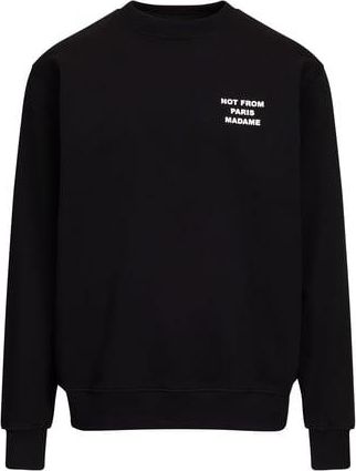 Dr&ocirc;le de Monsieur Sweatshirt Slogan en coton molleton