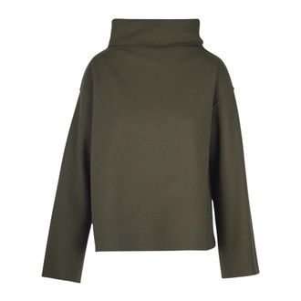 Ni&ugrave; Rollkragenpullover aus gewalkter Wolle - - Knitwear - Damen - Gr&uuml;n - M