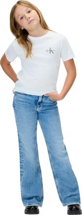 Calvin Klein Unisex Chest MONOLOGO SS T-Shirt IU0IU00719 S/S T-Shirt, Wei&szlig; (Bright White), 12 Jahre, Wei&szlig; (Hellwei&szlig;), 12 Jahre