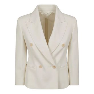 Max Mara Damen, Jacken, Wei&szlig;, LGr&ouml;&szlig;e
