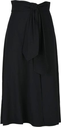 Elisabetta Franchi Femme, Jupes, Noir, Taille: 42 FR Longuette Svasata Skirt