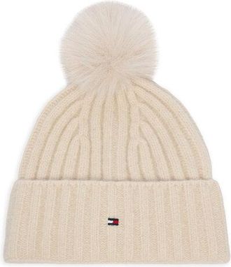 Tommy Hilfiger M&uuml;tze Th Flag AW0AW19330 Creme