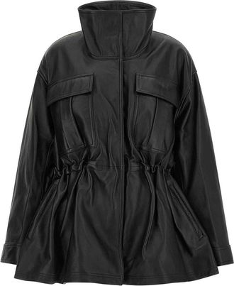 R&oacute;he Lederjacke - Schwarz