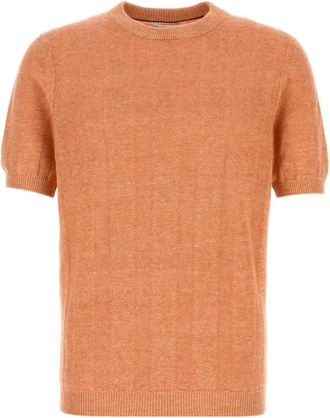 Brunello Cucinelli Homme, Pulls, Orange, Taille: M T-shirt en maille