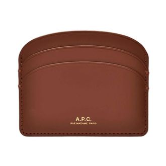 A.P.C. A.p.c., Femme, Accessoires, Brun, Taille: ONE Size Porte-cartes Demi-Lune