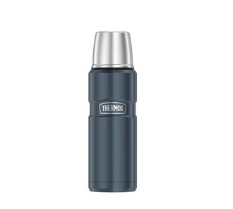 Thermos STAINLESS KING Thermosflasche ice grey 0,47l - Edelstahl, absolut dicht, mit Trinkbecher, 12h heiß & 24h kalt, kompakt & robust für Reisen und Camping