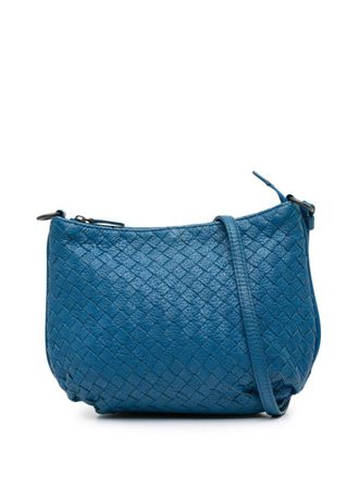 Bottega Veneta sac &agrave; bandouli&egrave;re Intrecciato (2012-2024) - Bleu