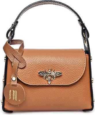 Anna Luchini Braun Rindsledertasche